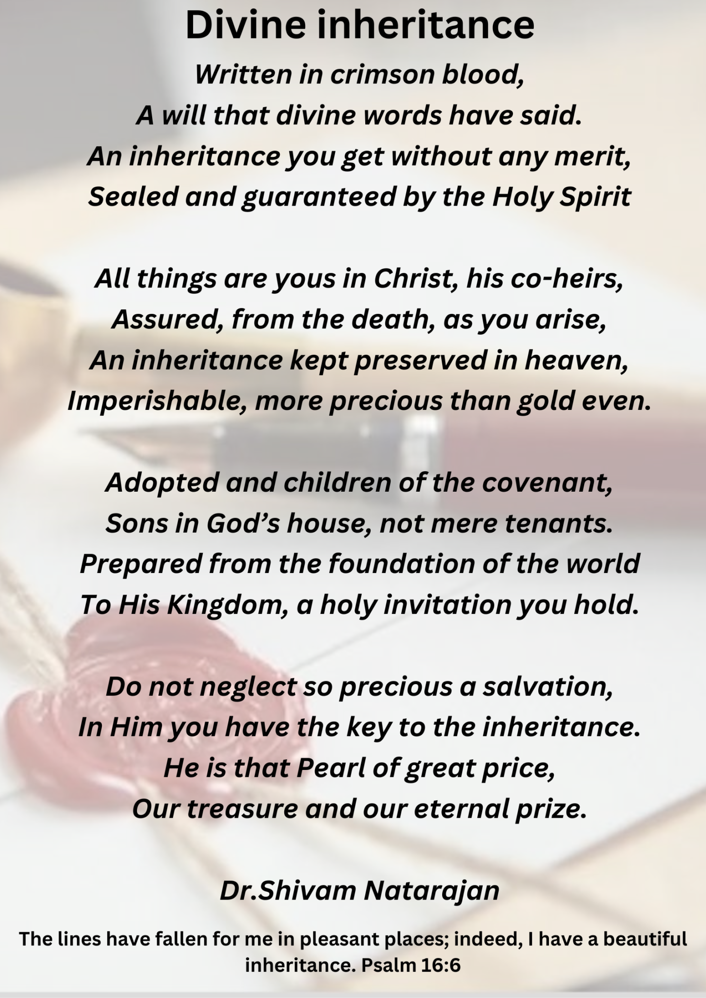 Divine inheritance - The Plain Truth