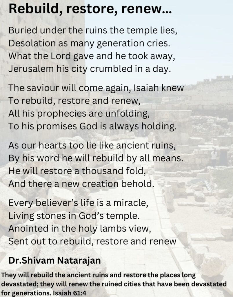 Rebuild, restore, renew... - The Plain Truth